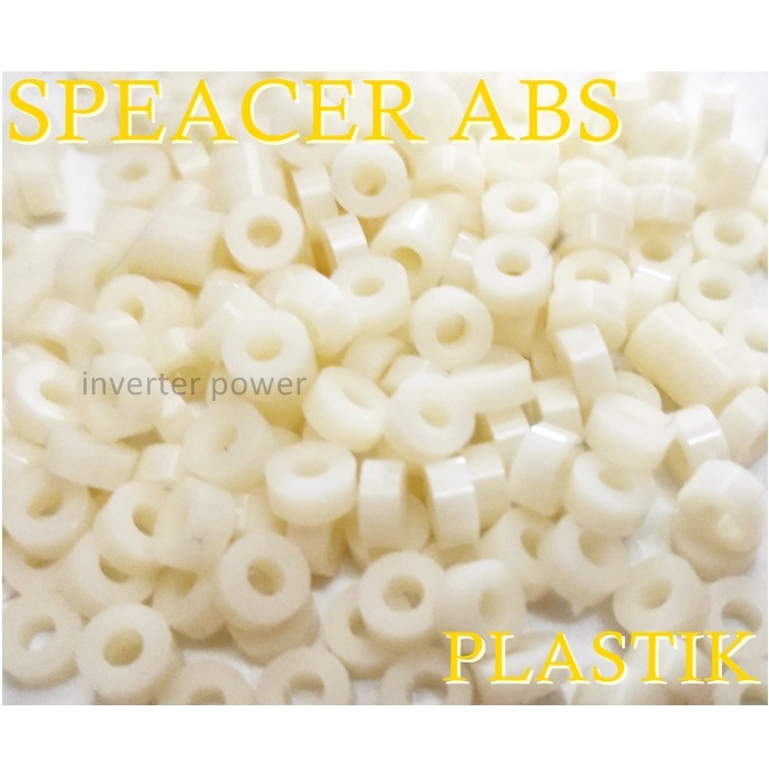 Abs M3x5 Plastic spacer Washer Tube Pipe Round Standoff Plastic spacer ...