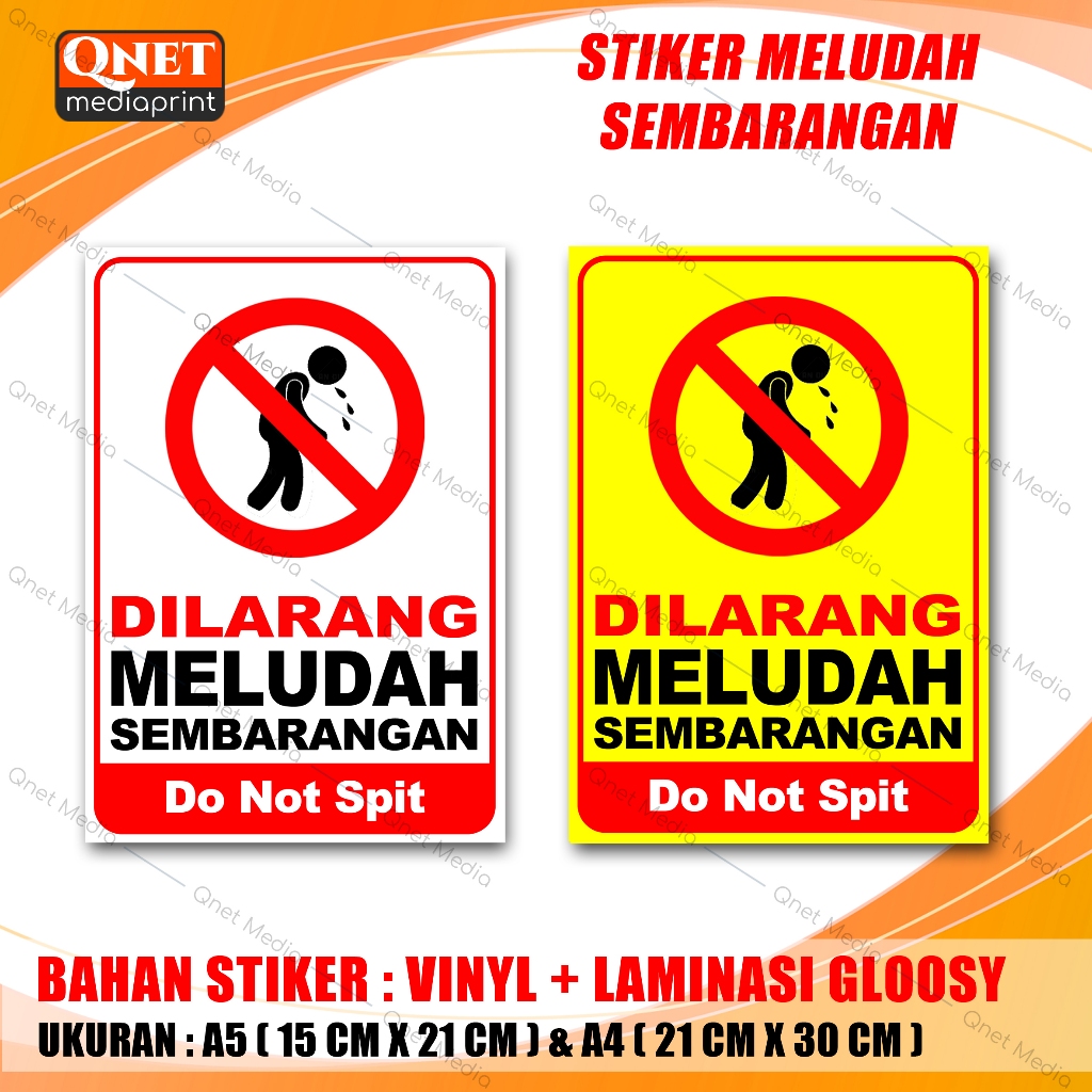 Meludah DIRECT STICKERS | Vinyl + GLOSSY LAMINATED MATERIAL | Shopee ...