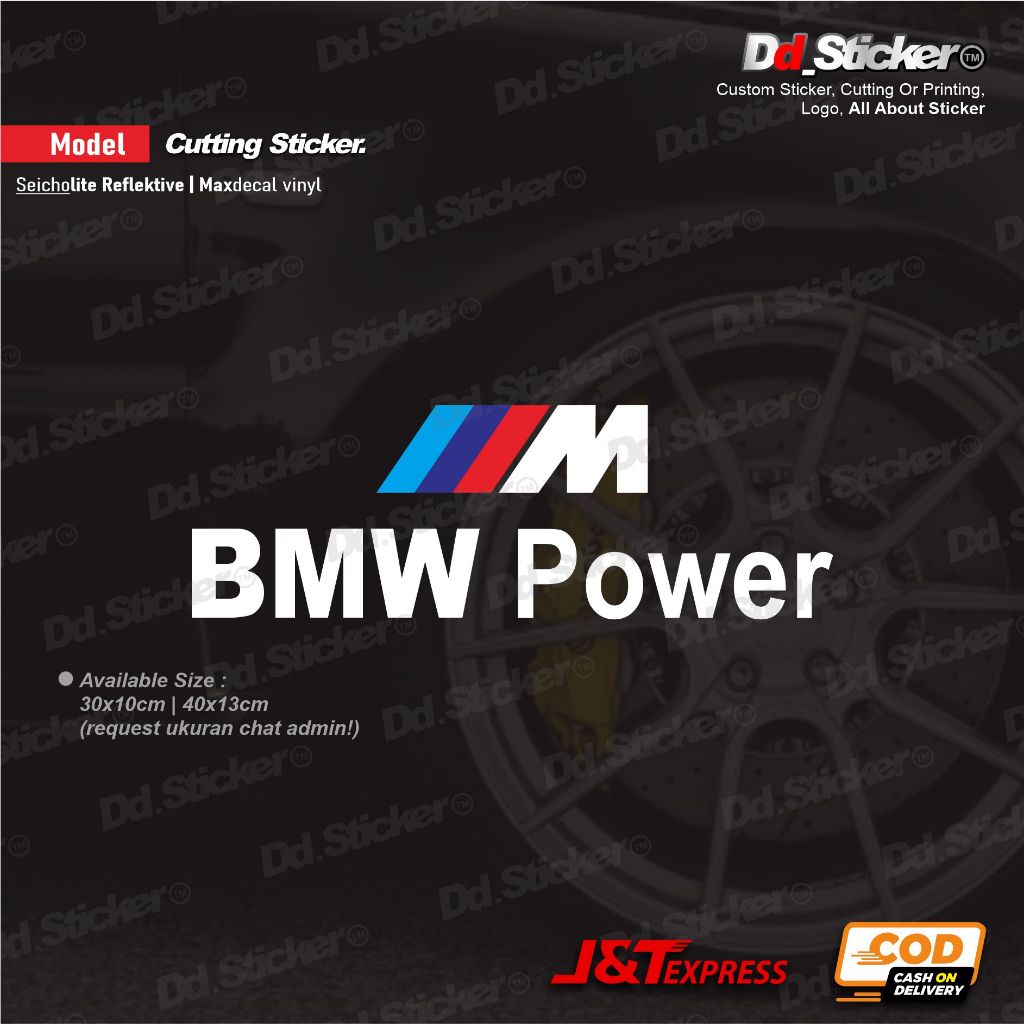 Bmw POWER STICKER (STICKER CUTTING) | Shopee Philippines