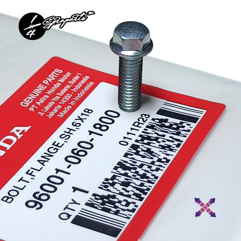 L Duct Bolts/ CVT Snails, Etc. (Bolt Flange SH 6X18 - 960010601800 ...