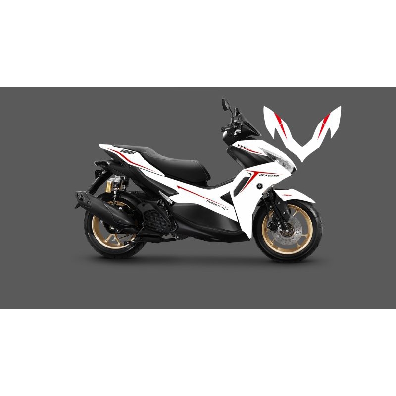 Striping STICKER TRANSPARENT ALL NEW AEROX CONECTED 155 DESIGN SIMPLE ...
