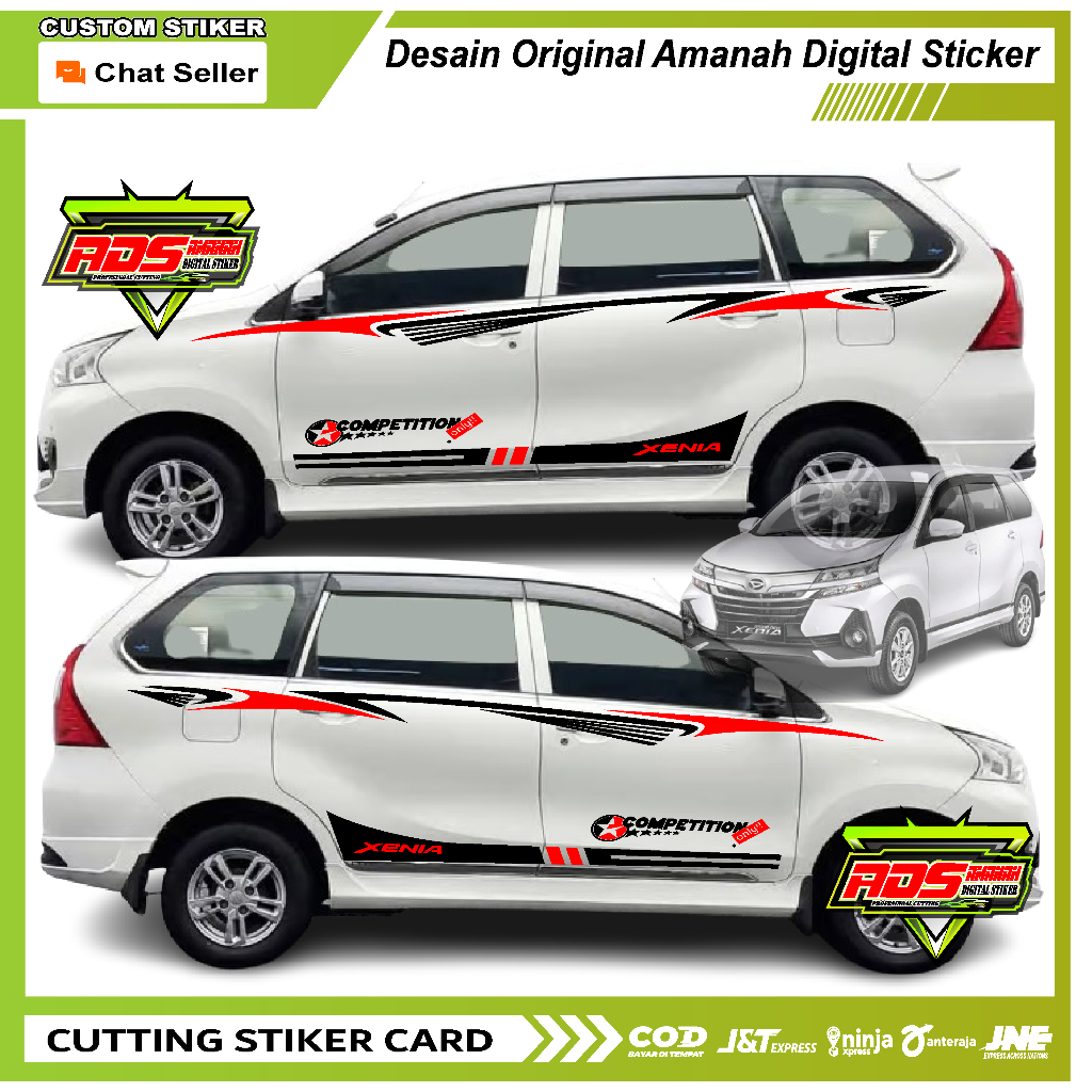 Daihatsu xenia sticker xenia sticker xenia sticker xenia car cutting ...