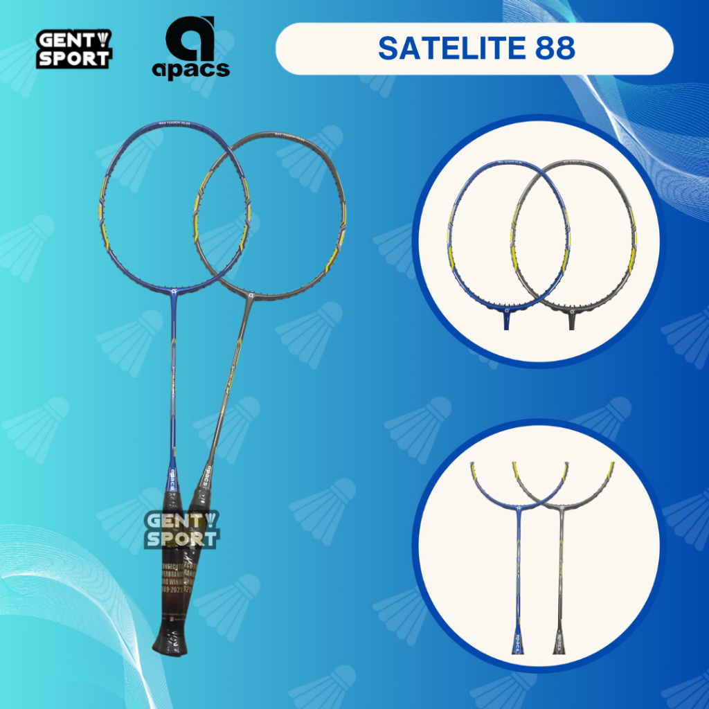 Apacs SATELITE 88 35 Lbs Racket Original Badminton Racket | Shopee ...