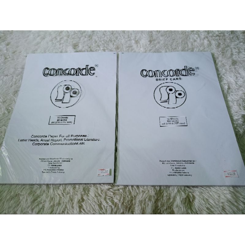 [Package] Certificate Charter Concorde Paper/Brief Card 160 & 90gr A4 ...