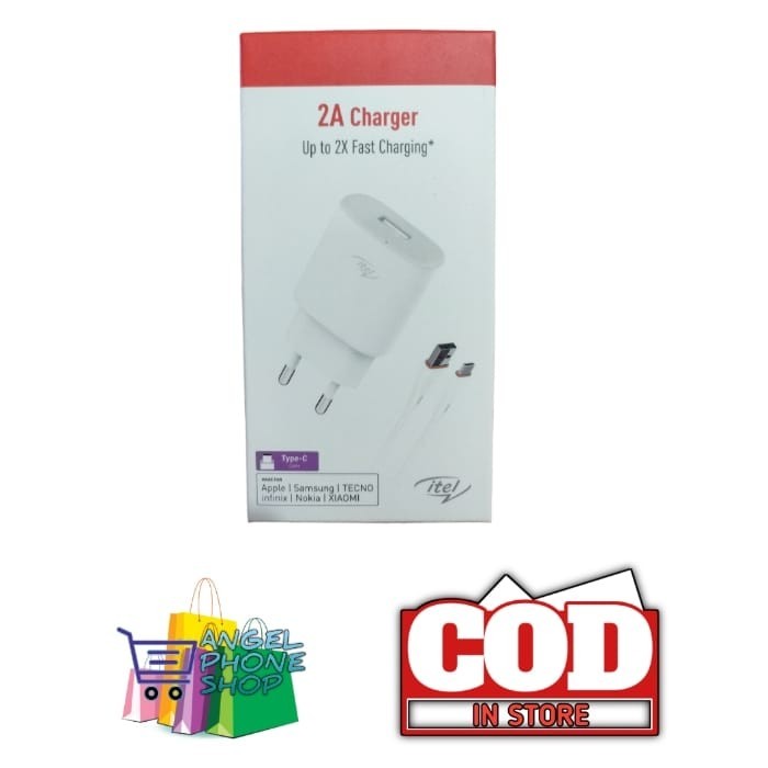 Itel 10W Type-C Fast Charging Cable Charger Head ICW-102EC Adapter ...
