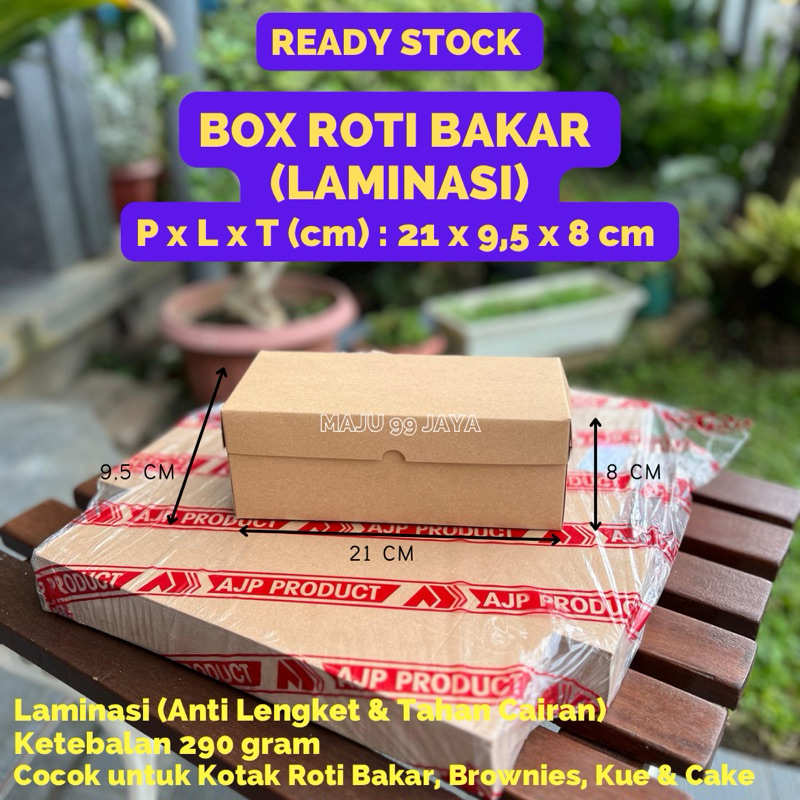 290 gsm Thick Brown Kraft Laminated Toast Box (uk. 21x9,5x8 cm) | Toast ...