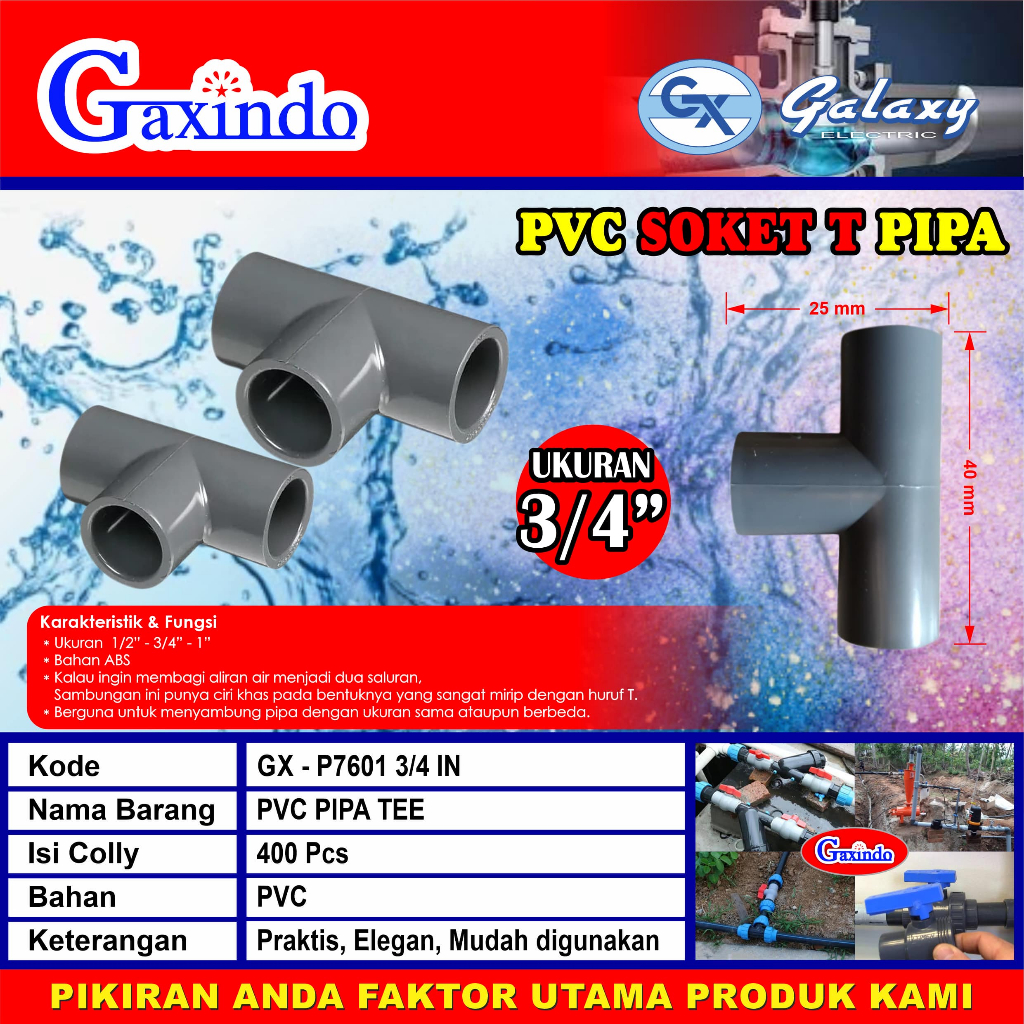 Pvc Pipe TEE T MODEL P7601 1/2 3/4 PVC Fittings Tap Water Faucet Pipe ...