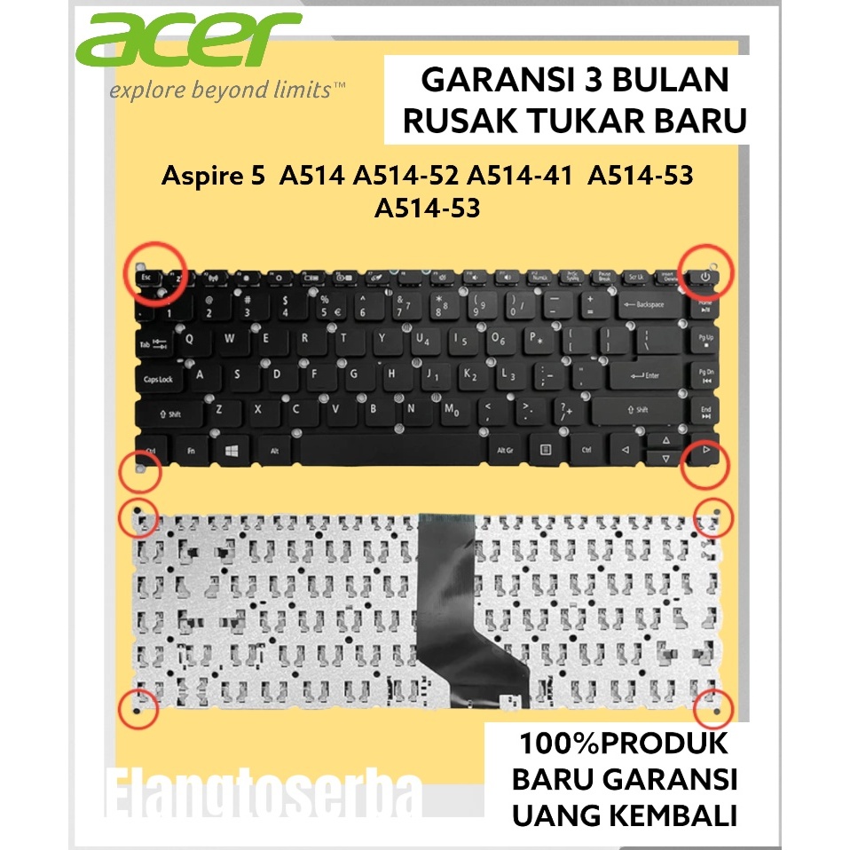 Original Acer Aspire 5 A514 A514-41 A514-52 A514-51 A514-53 Laptop ...