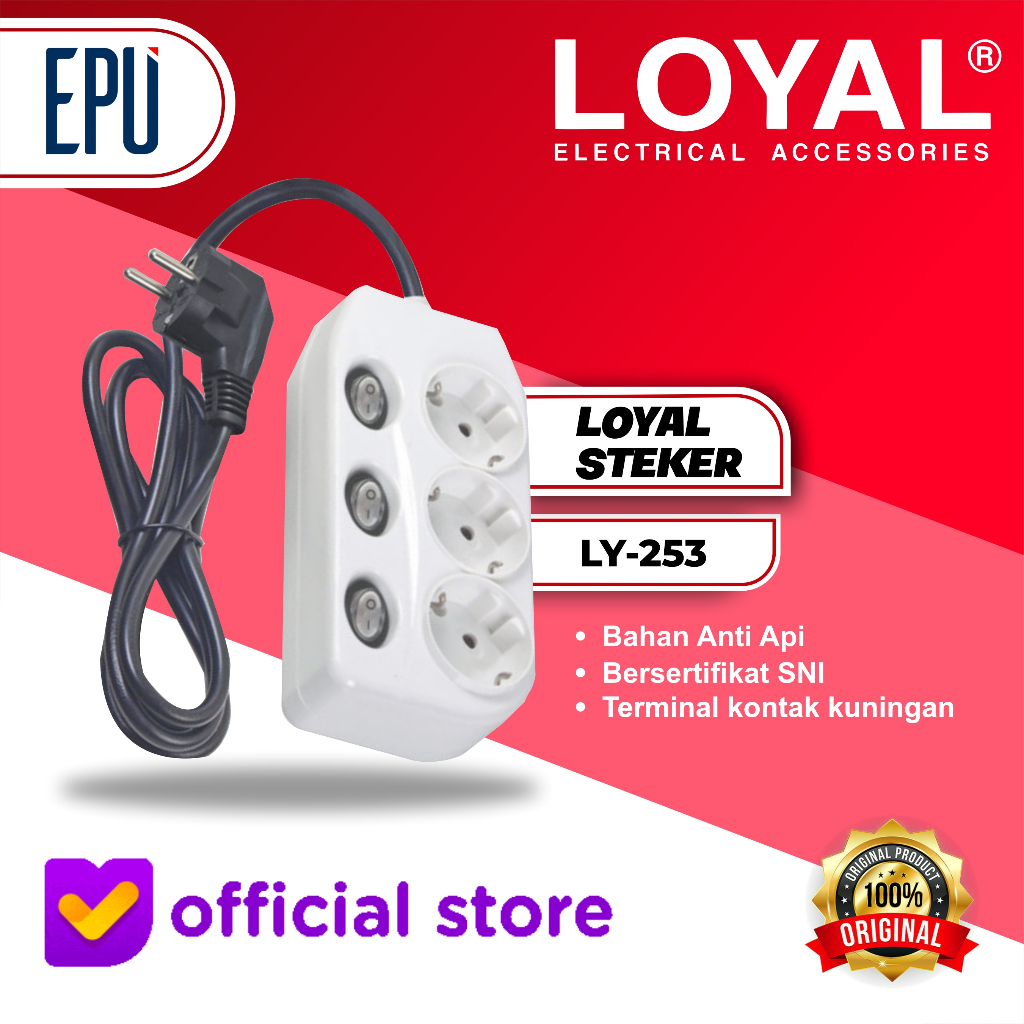 Loyal LY-253 Multi Socket Socket Electrical Plug 3 Hole Plug | Shopee Philippines
