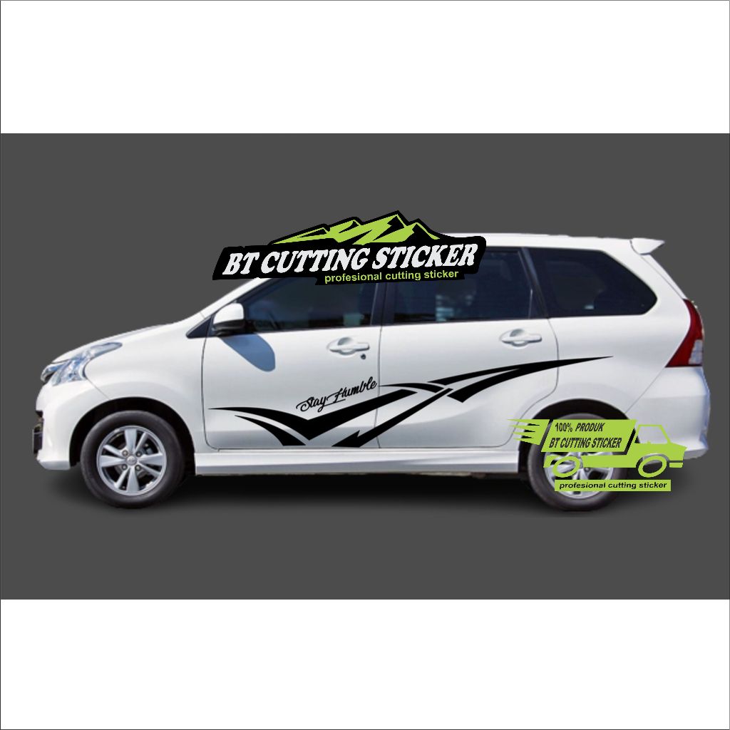 AV81 toyota Avanza car Sticker Avanza Sticker Side Body Trim Stay ...