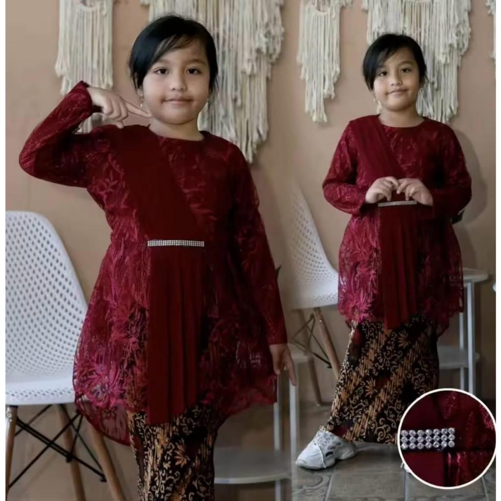 Girls' Kebaya Suits Graduation Kebaya for Elementary School Children ...