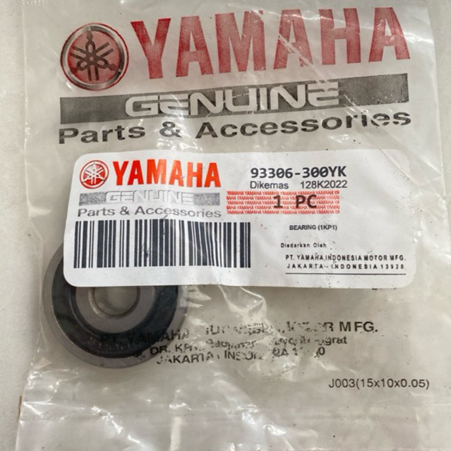 Bearing 6300 YAMAHA 93306 300YK (93306-300YK) S129 | Shopee Philippines