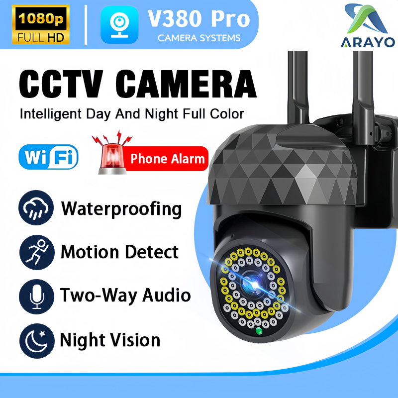 Arayo V380 Pro Cctv Outdoor HD Wifi Cctv Camera Two-Way Audio Remote ...