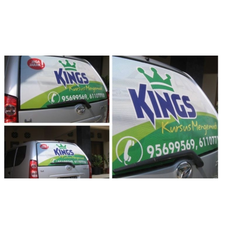 One WAY STICKER / CAR GLASS STICKER / SHOP GLASS STICKER / OFFICE GLASS ...