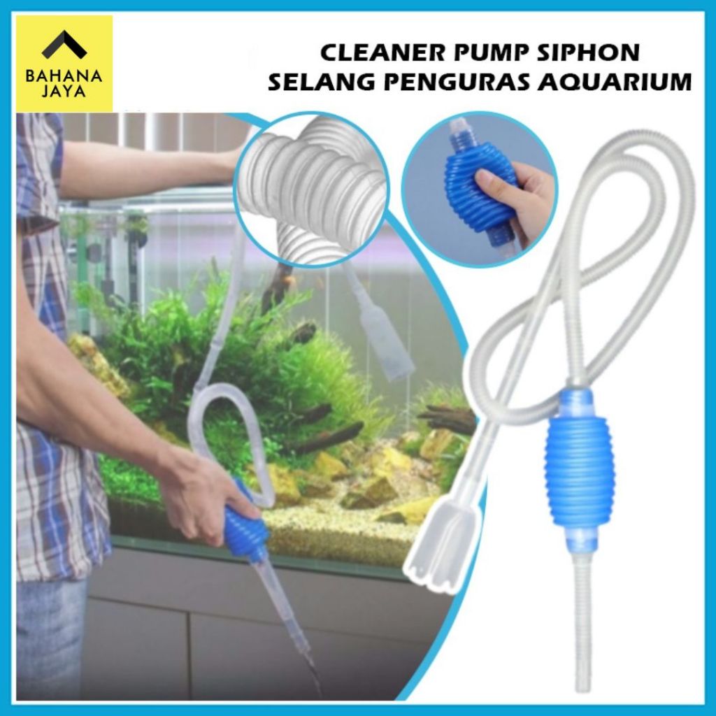 Aquarium Water Drainer / Manual Siphon Pump Cleaner / Fish Pond Cleaner ...