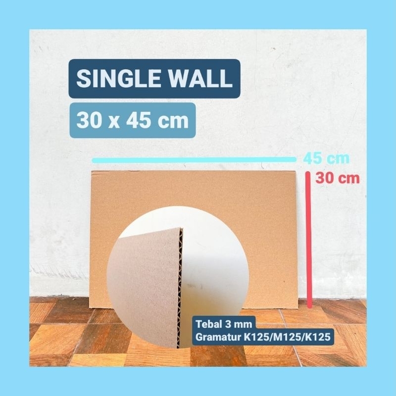 Single wall cardboard sheet 30 x 45 cm, 3mm thick, cardboard sheet ...