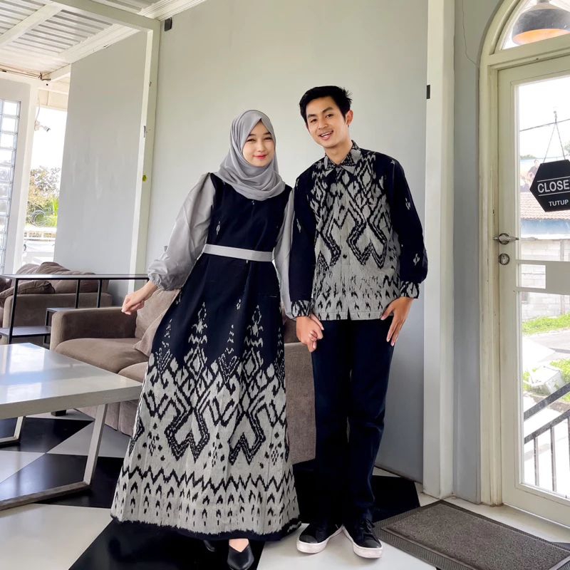 Raya DRESS - RAYA COPLE WOVEN BLACK GRAY LOVE - COUPLE WOVEN CLOTHES ...