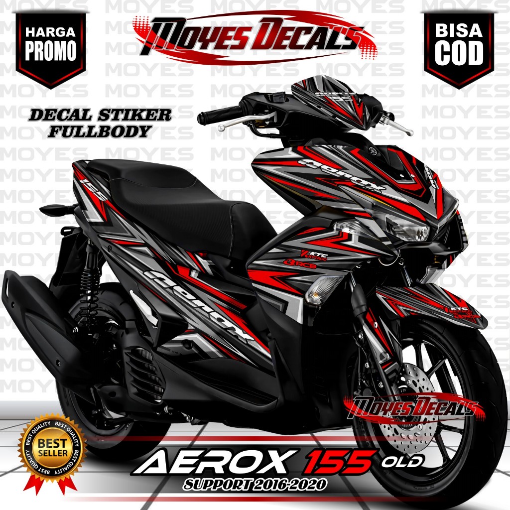 Decal sticker aerox connected All new aerox sticker fullbody super ...