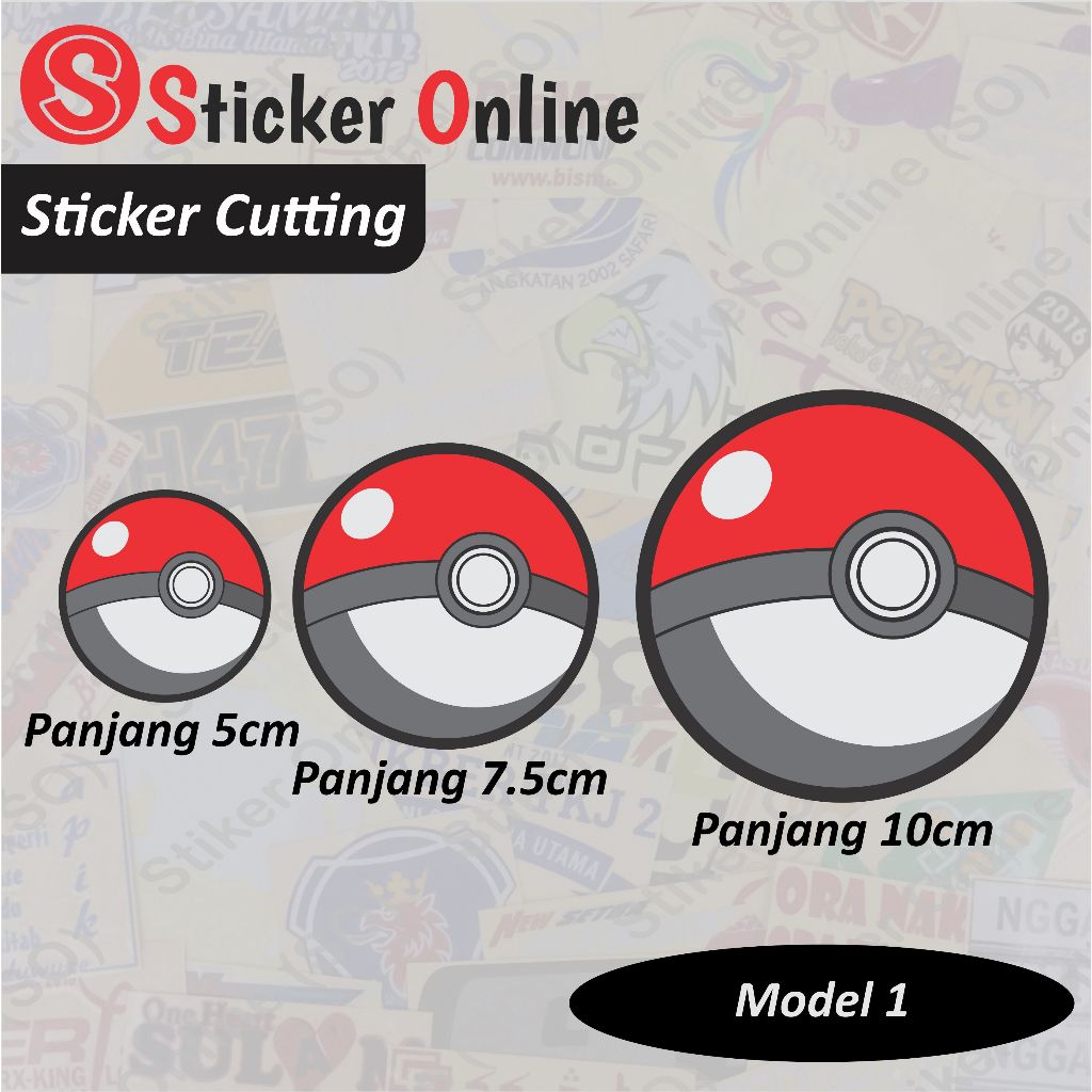 Pokemon Poke Ball Sticker | Sticker Cutting Logo Pokemon Poke Ball ...