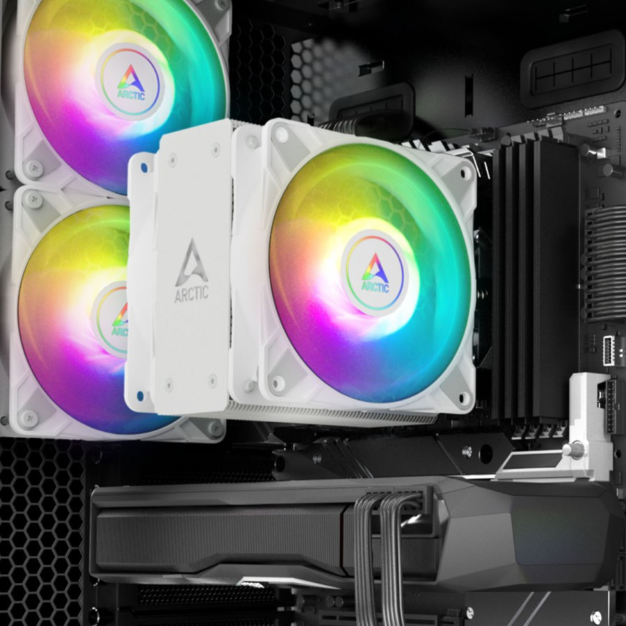 ARCTIC FREEZER 36 WHITE ARGB SINGLE TOWER CPU PROCESSOR AIR COOLER ...