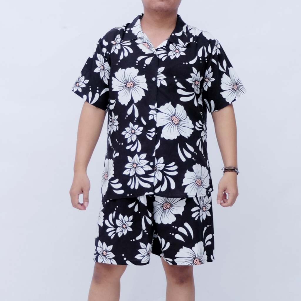 KEMEJA Men's Hawaiian Shirt Set | Men's Pajamas | Oneset Rayon ...
