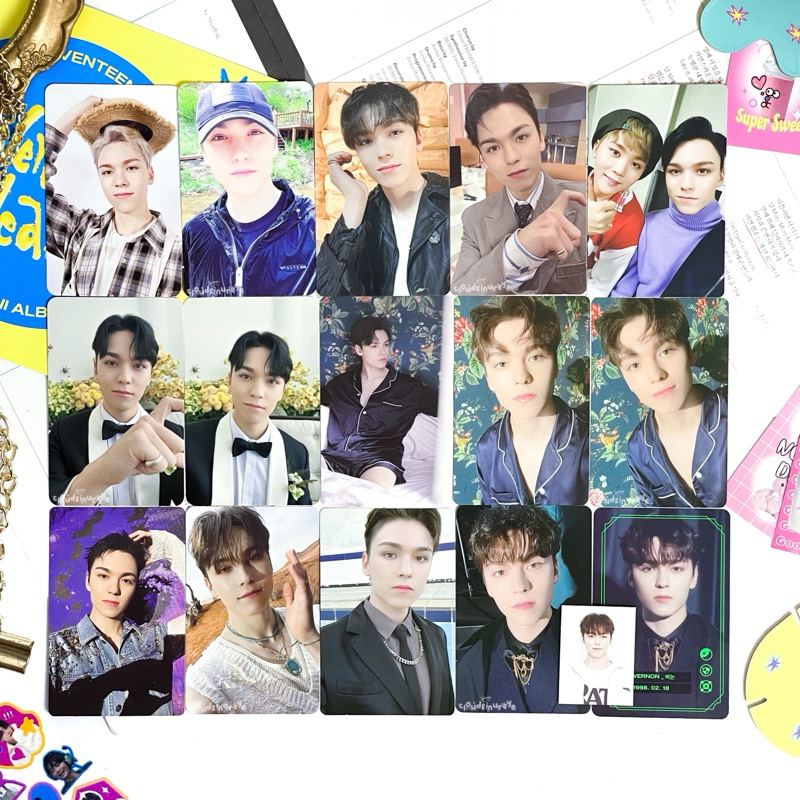 Photocard Official Vernon Seventeen Photocard Album FML Inclusions ...