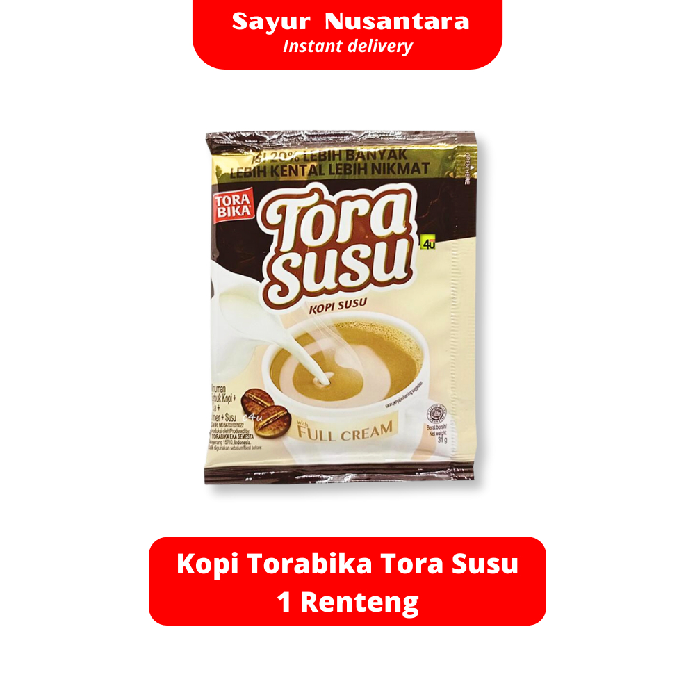 Torabika Tora Milk Coffee 1 Renteng - Nusantara Vegetable | Shopee ...
