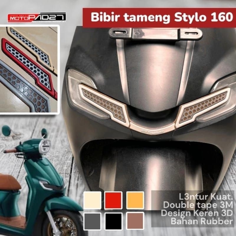 Motopad27 list Of honda stylo 160 Motorcycle Front Shield Lips full ...