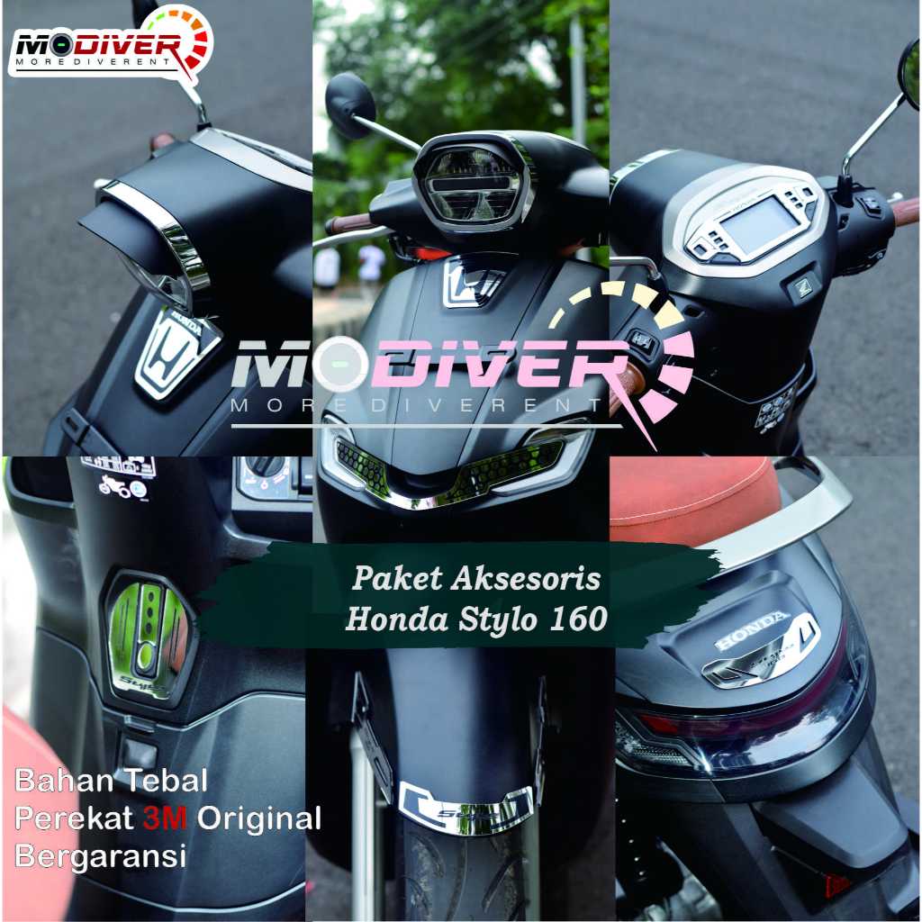 Honda STYLO 160 - Motorcycle Accessories Package Garnish Cover Emblem ...