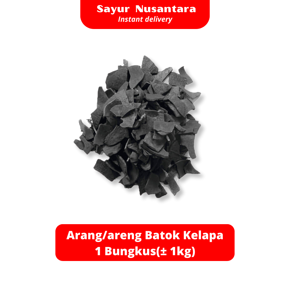 Coconut Shell Charcoal 1 Pack -+ 1kg - Indonesian Vegetables | Shopee ...