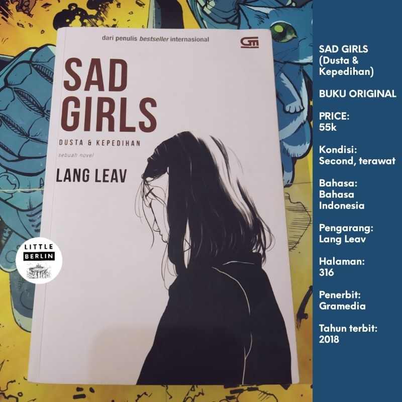 Original Novel Lang Leav SAD GIRLS Preloved Good Condition Indonesian ...