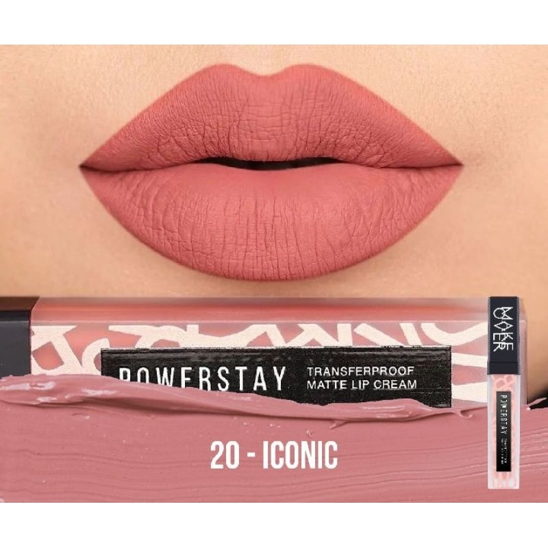 20 ICONIC Make Over Powerstay Transferproof Matte Lip Cream Limited ...