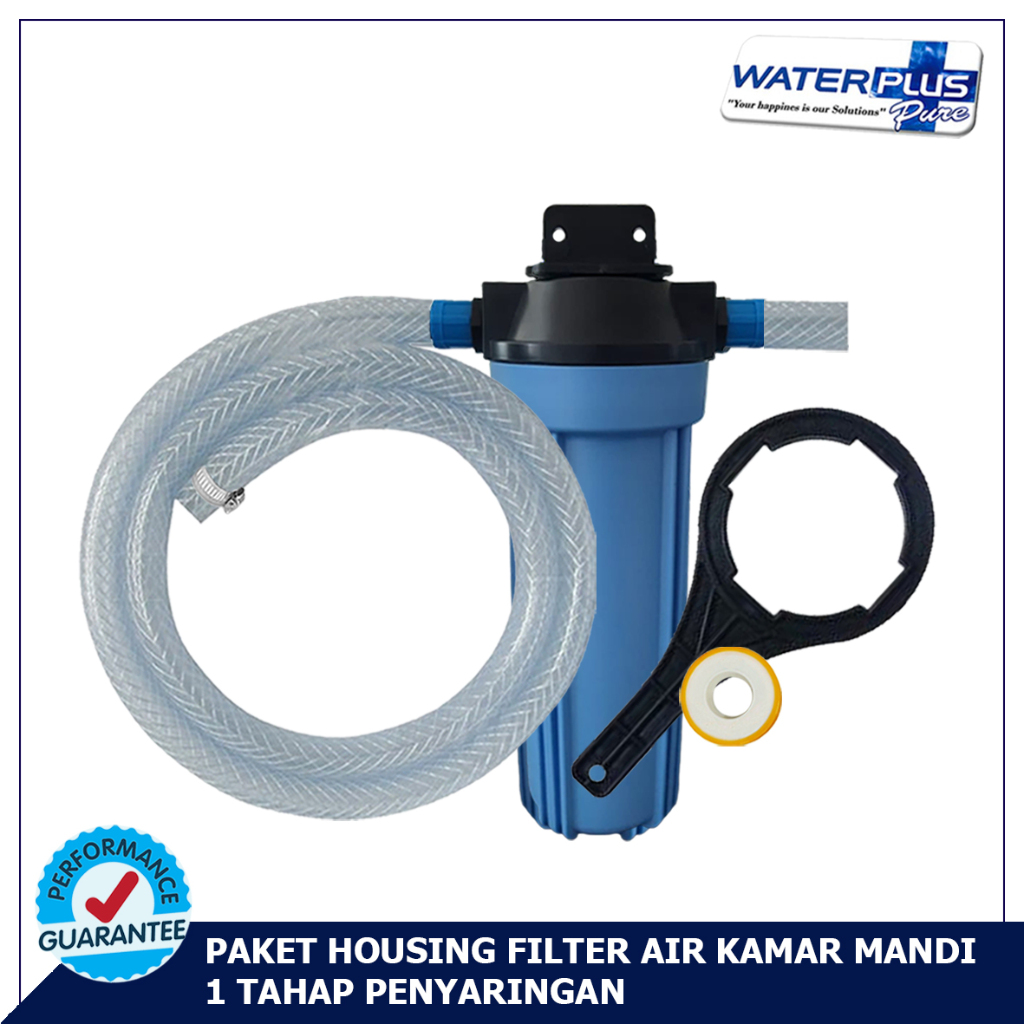 10 Inch Water Filter Housing - 1 Stage Bathroom Water Filter Package ...