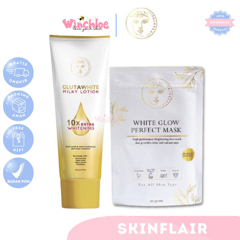 WHITE GLOW PERFECT MASK by SKINFLAIR | Brightening tone up mask ...
