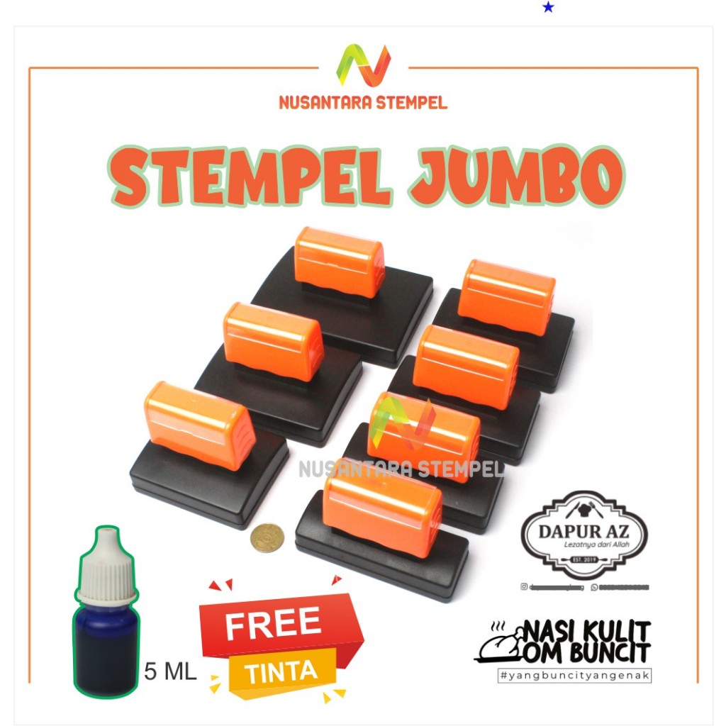 Large Custom Flash Stamp Cardboard Stamp Jumbo Cap BIG Stamp Packaging ...