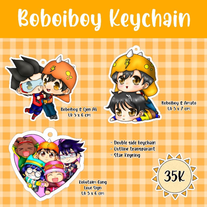GANTUNGAN Boboiboy MECHAMATO EJEN ALI KEYCHAIN || Boboiboy Keychain ...