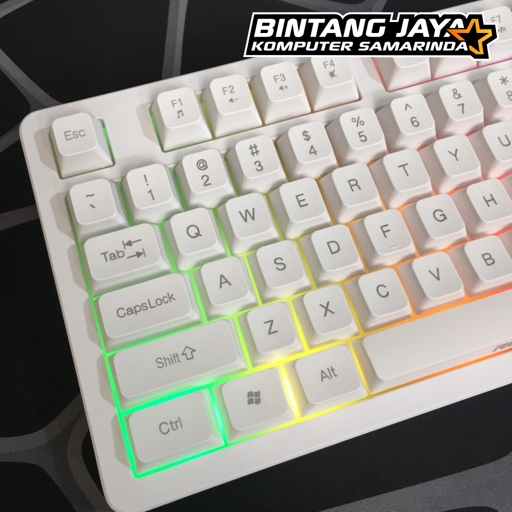 Rexus Fortress K9G RGB Wired Gaming Keyboard - White | Shopee Philippines