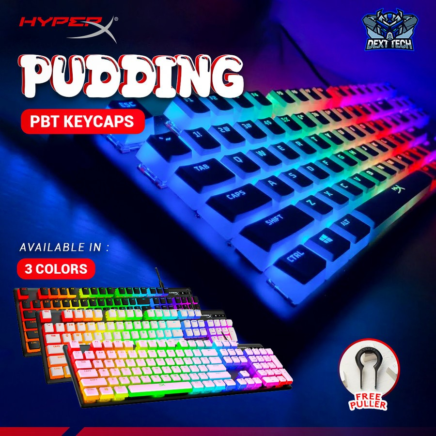 Hyperx Pudding Keycaps - Full Key Set - PBT | Shopee Philippines