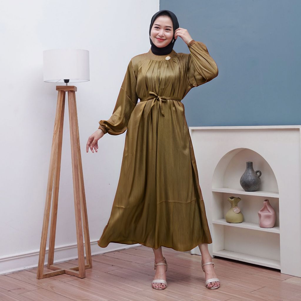 Gamis Luna Shimmer Cradenza Import Premium | Shopee Philippines