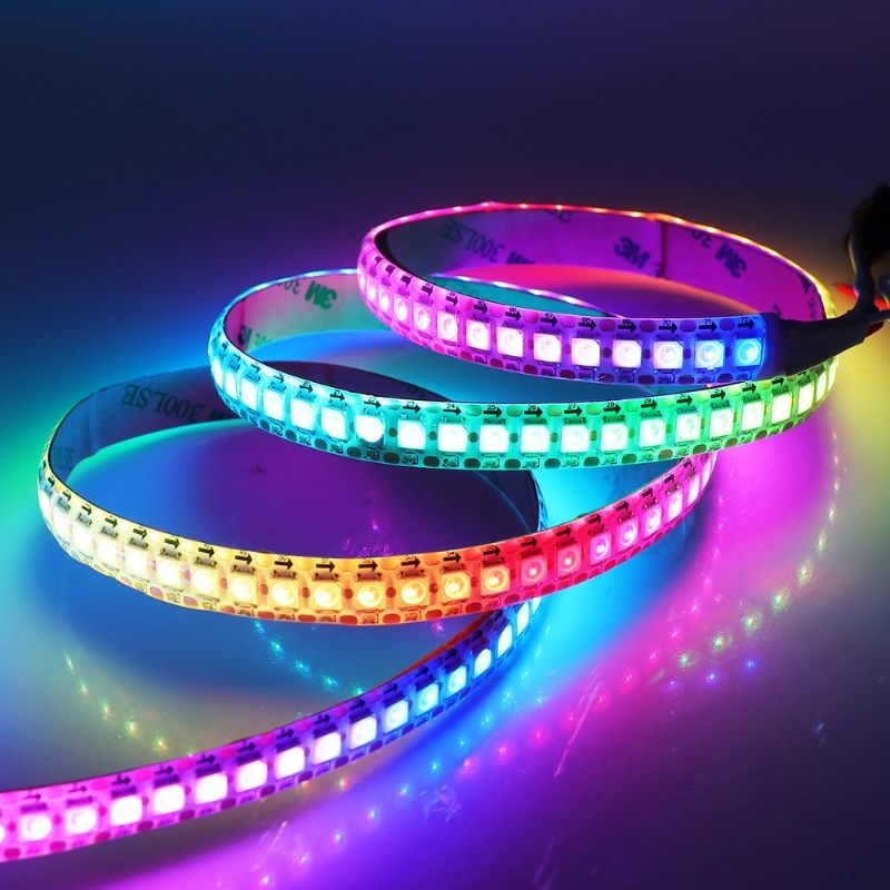 Led STRIP LIGHTS WS2812b LED WS2812b RGB 5V 144 LEDs PER METER | Shopee Philippines