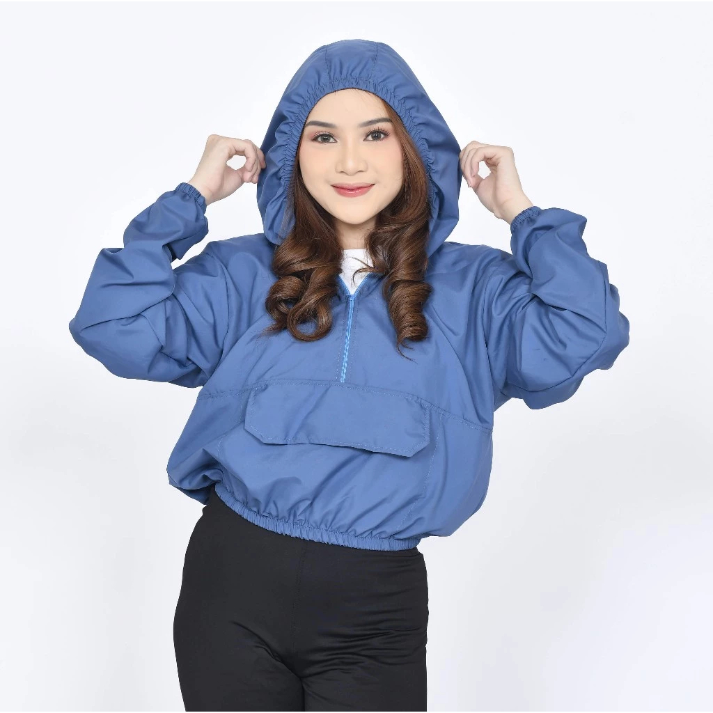 Crop Sports Parachute Jacket, Jogging, Running, Cycling, Despo, Gym ...