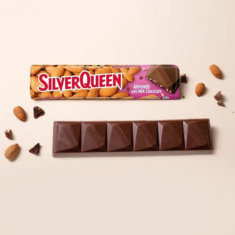 Silverqueen Cashew Chocolate Almond 62gr Silver queen Chocolate Dark ...