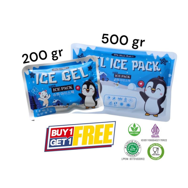 Ice gel ice pack 500gram free free 200 grams - Can be used as a breast ...