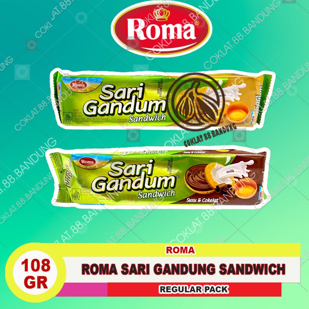 ROMA SARI GANDUM REGULAR SANDWICH PACK, ORIGINAL ROMA SARI GANDUM ...