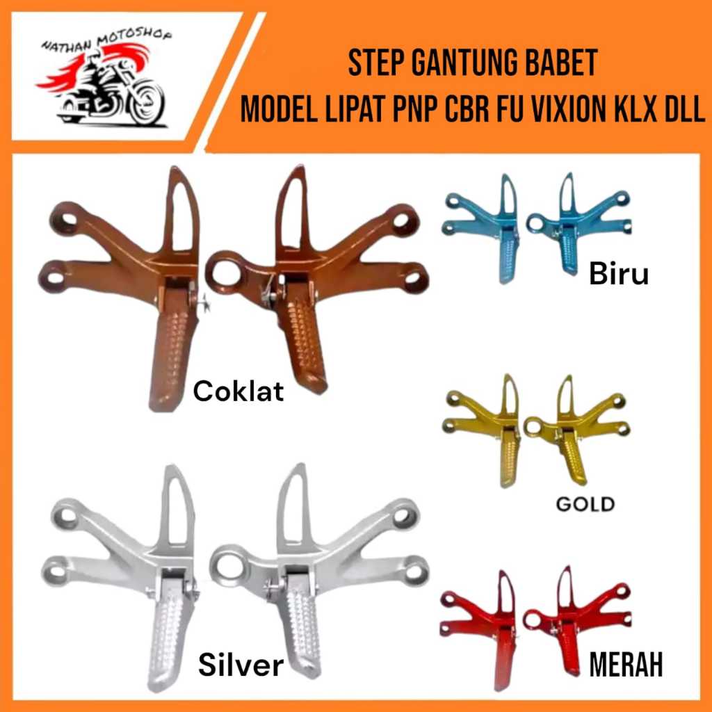 Footstep Hanging Back Leg Step Hanging Folding CBR VIXION FU KLX Etc ...