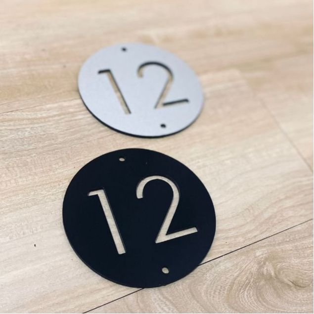 Boarding house door number custom house number ACP number 3mm ROUND ...