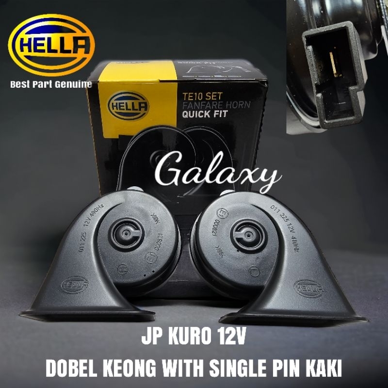Original HELLA - Double Snail Horn - JP KURO Single Pin Foot | Shopee Philippines