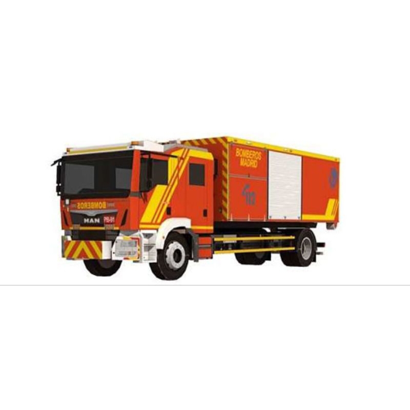 Fire truck papercraft pattern sheet (PR-D1) | Shopee Philippines