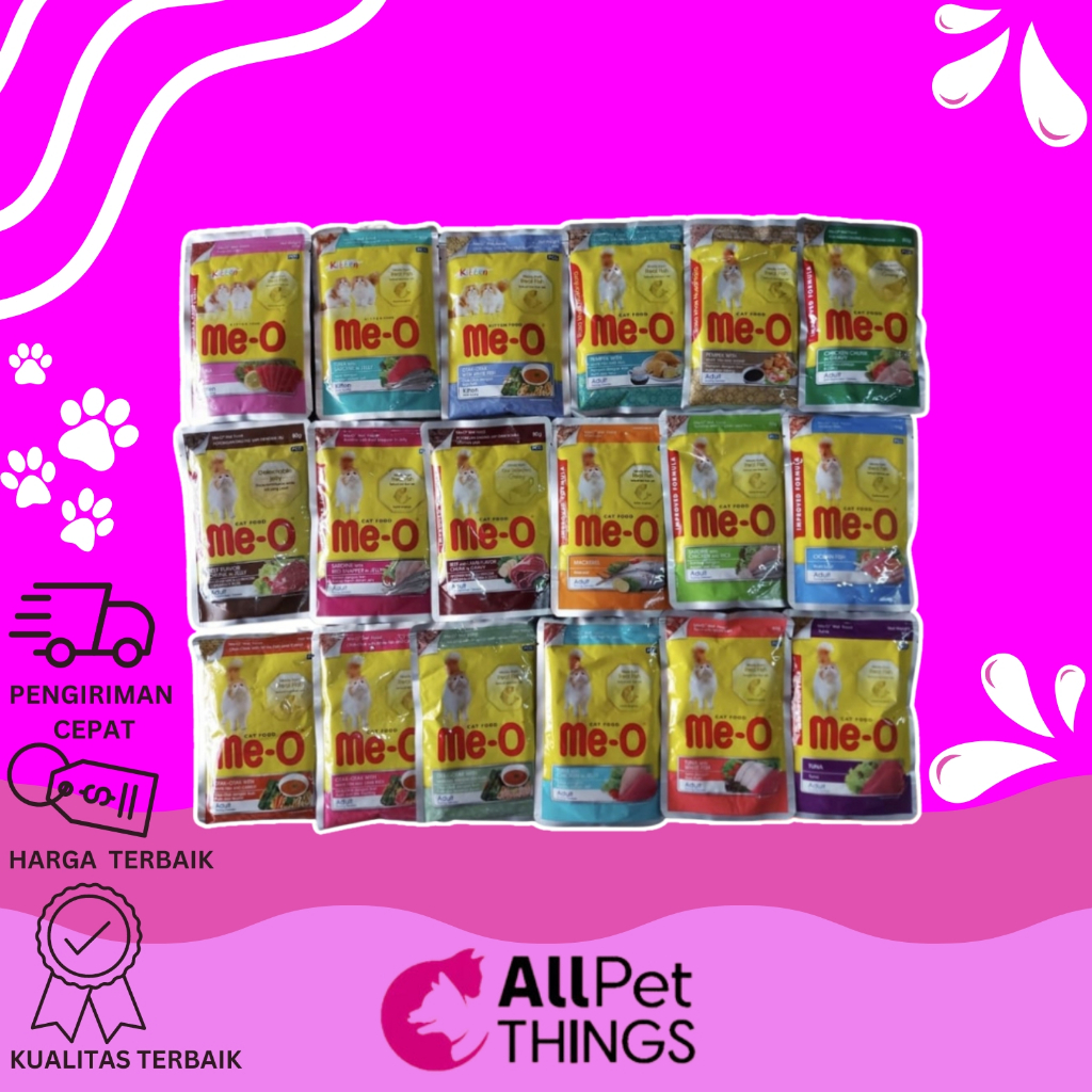 Meo Pouch 80gr Cat Wet Food Sachet Packaging | Shopee Philippines