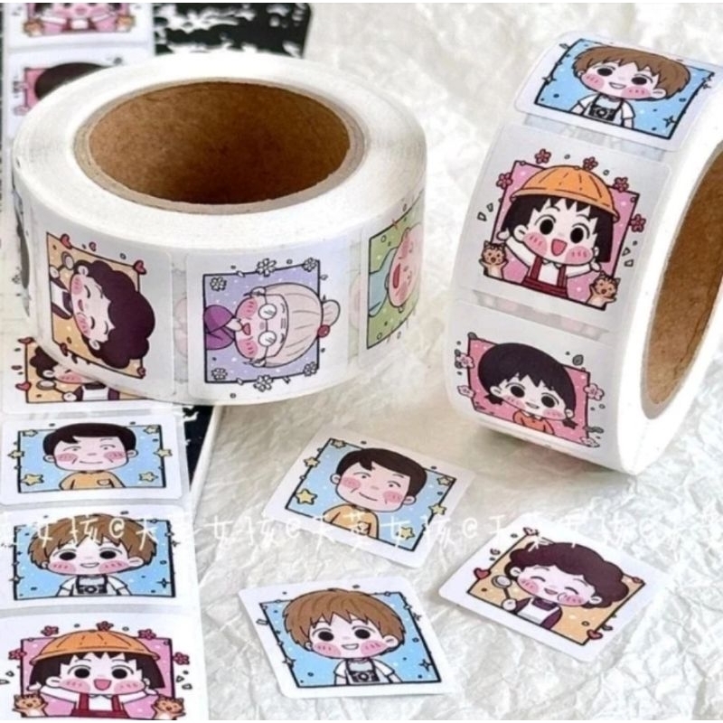 Chibi Maruko Chan Anime Sticker Cute Paper Craft Animation Sticker ...